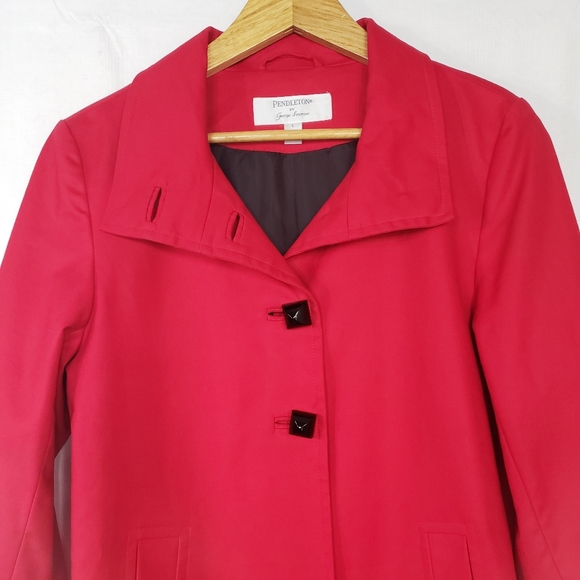 Pendleton | Jackets & Coats | Pendleton By George Simonton Red Trench ...